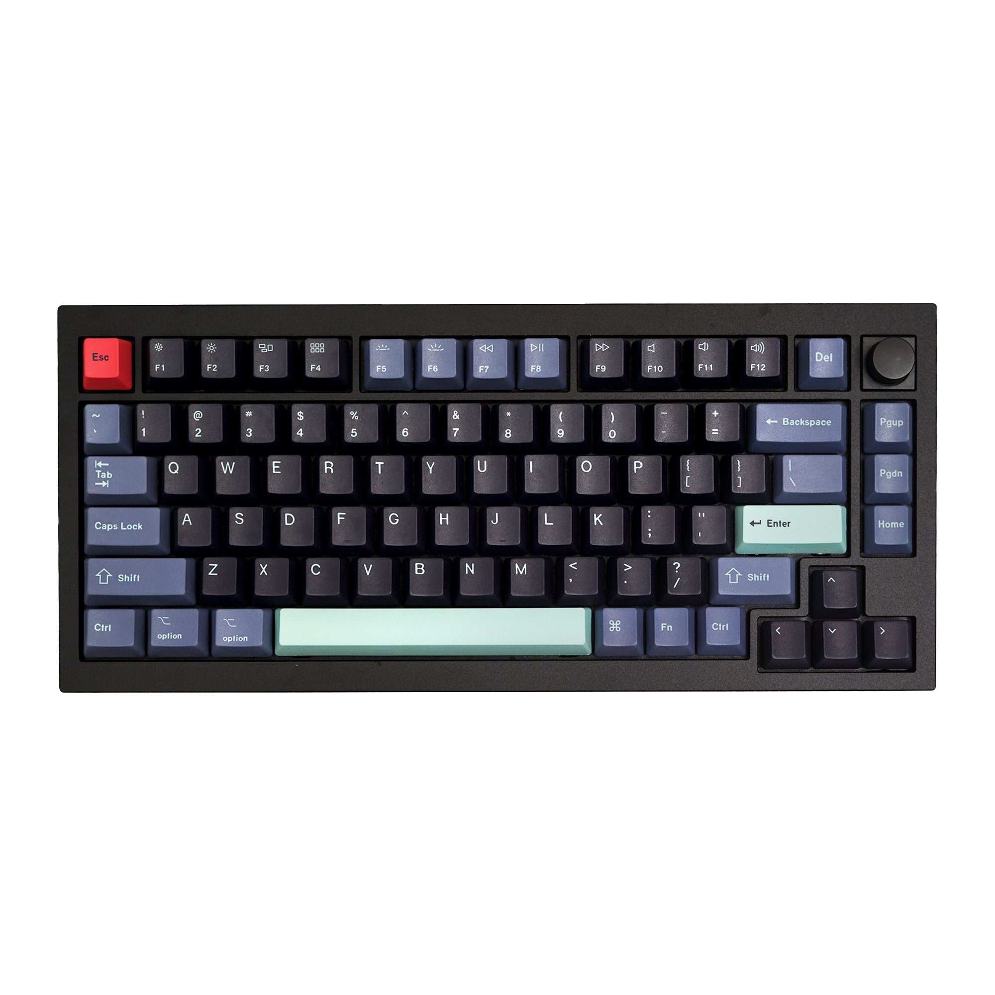 Custom Q1 QMK Mechanical Keyboard (Q1 Carbon Black w/ Knob)(Hacker ...