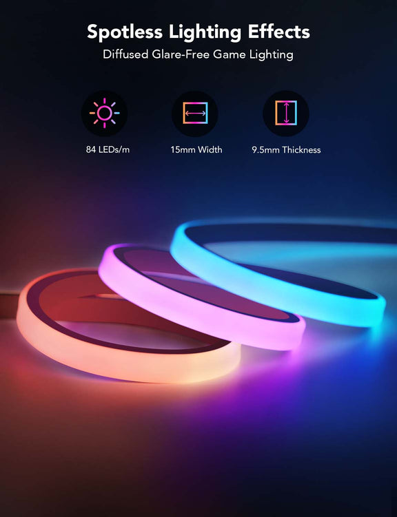 Govee RGBIC LED Neon Rope Lights for Desks Govee - Zenox Hong Kong