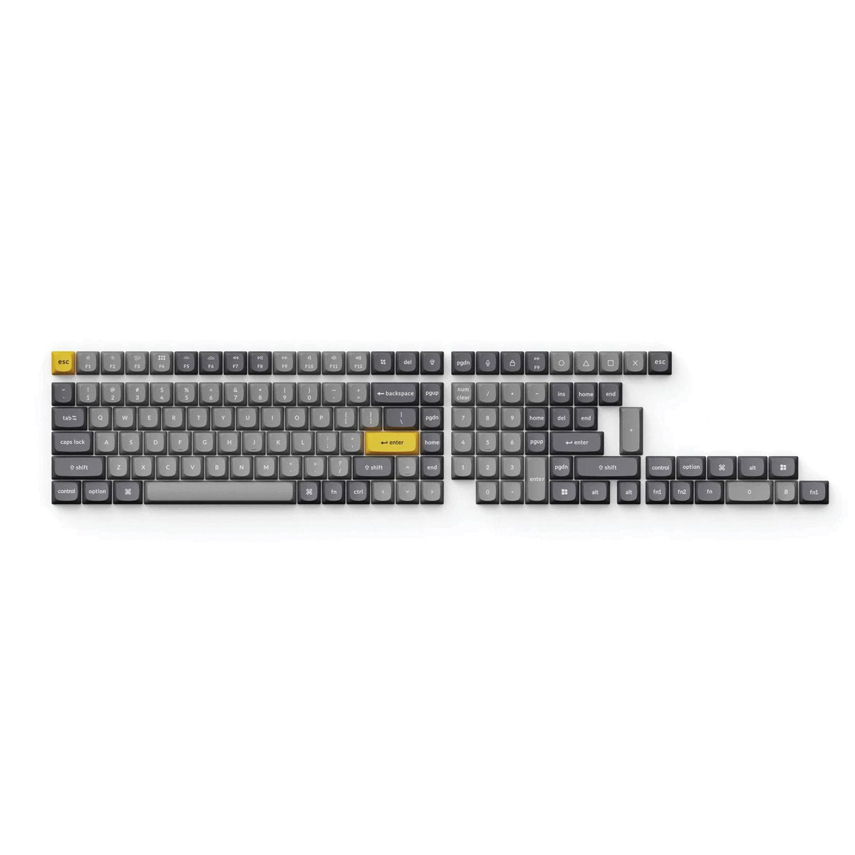 Keychron Double Shot PBT OSA Full Set Keycap Set(134 Keys) - Light and ...