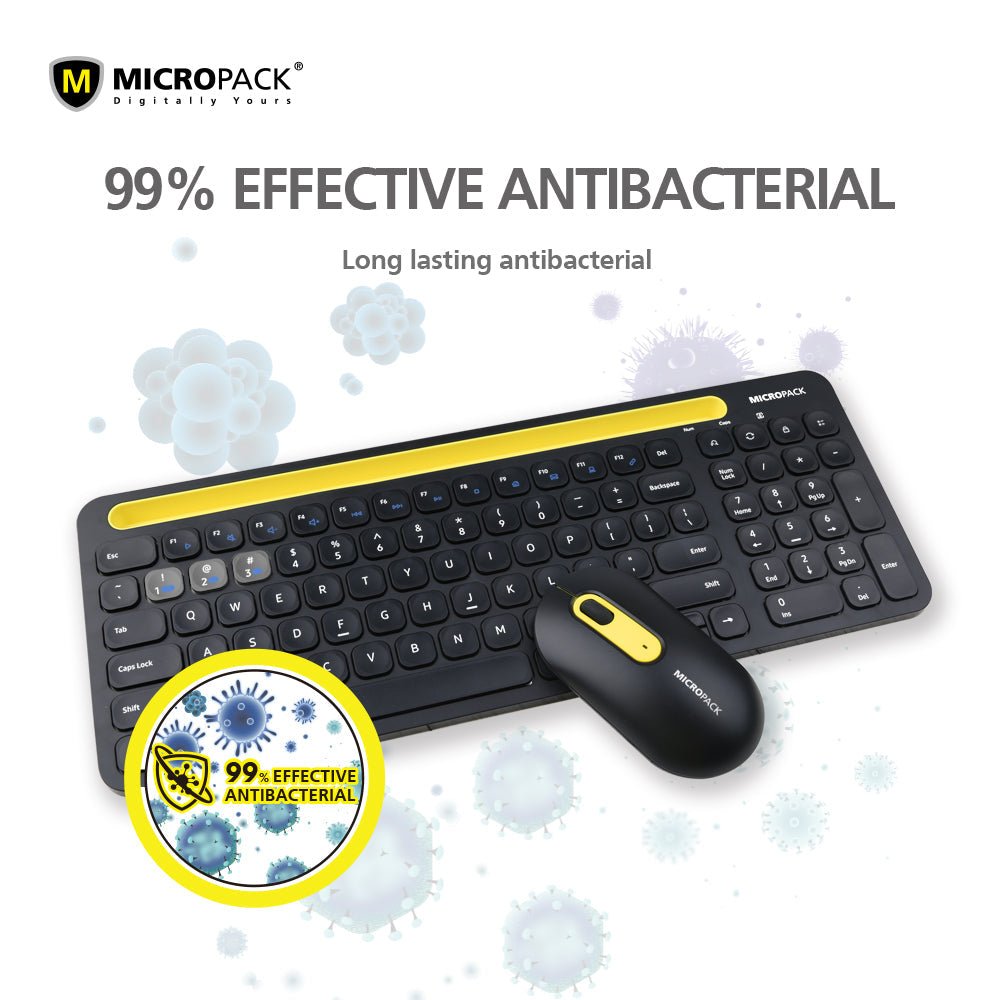 Micropack iFREE Pro 2 - 2.4G/Bluetooth Wireless Keyboard & Mouse Combo ...