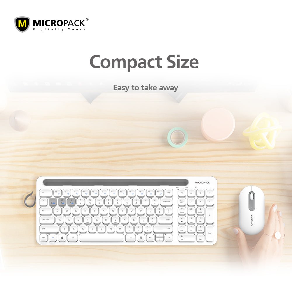 Micropack iFREE Pro 2 - 2.4G/Bluetooth Wireless Keyboard & Mouse Combo Micropack - Zenox Hong Kong