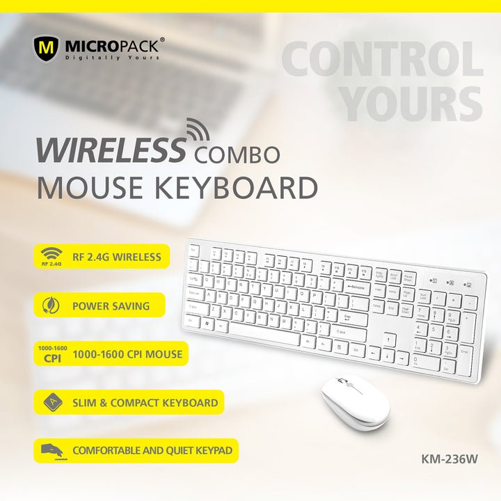 Micropack Ifree Pro Wireless Keyboard And Mouse Combo Micropack Zenox