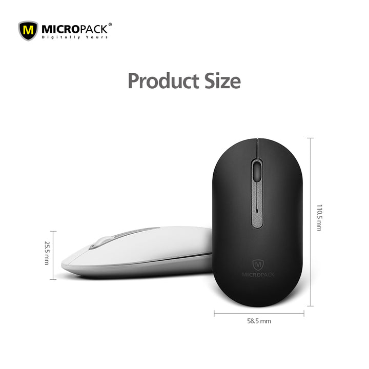 Micropack Inspire 2 Bluetooth 5.0 Wireless Mouse Micropack - Zenox Hong Kong
