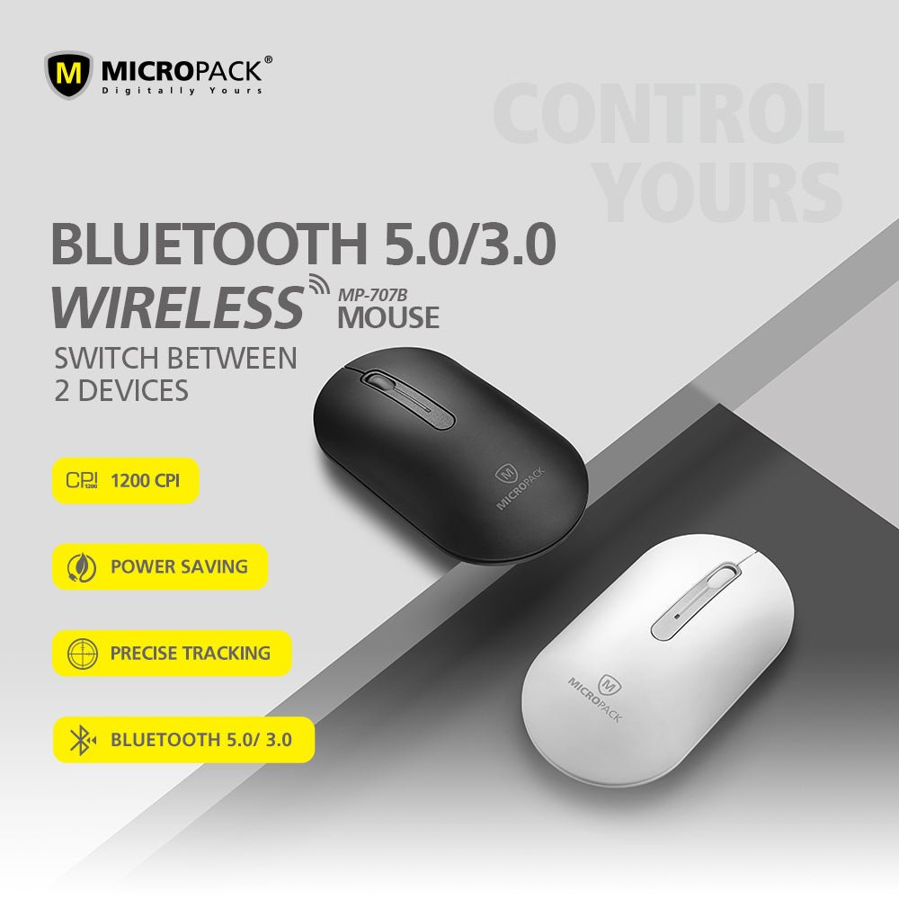 Micropack Inspire 2 Bluetooth 5.0 Wireless Mouse Micropack - Zenox Hong Kong