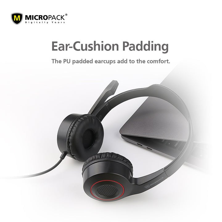 Micropack Stereo Sound Headphone (USB-A) Micropack - Zenox Hong Kong