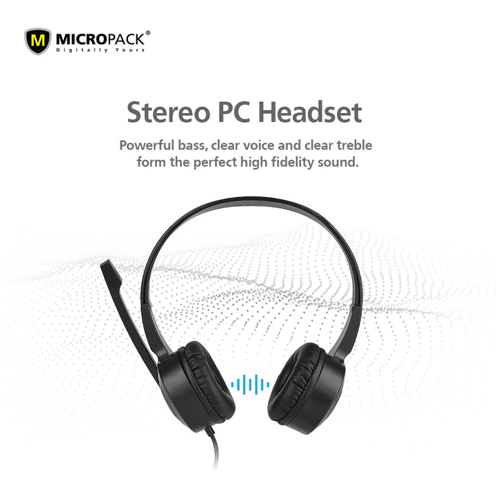 Micropack Stereo Sound Headphone (USB-A) Micropack - Zenox Hong Kong