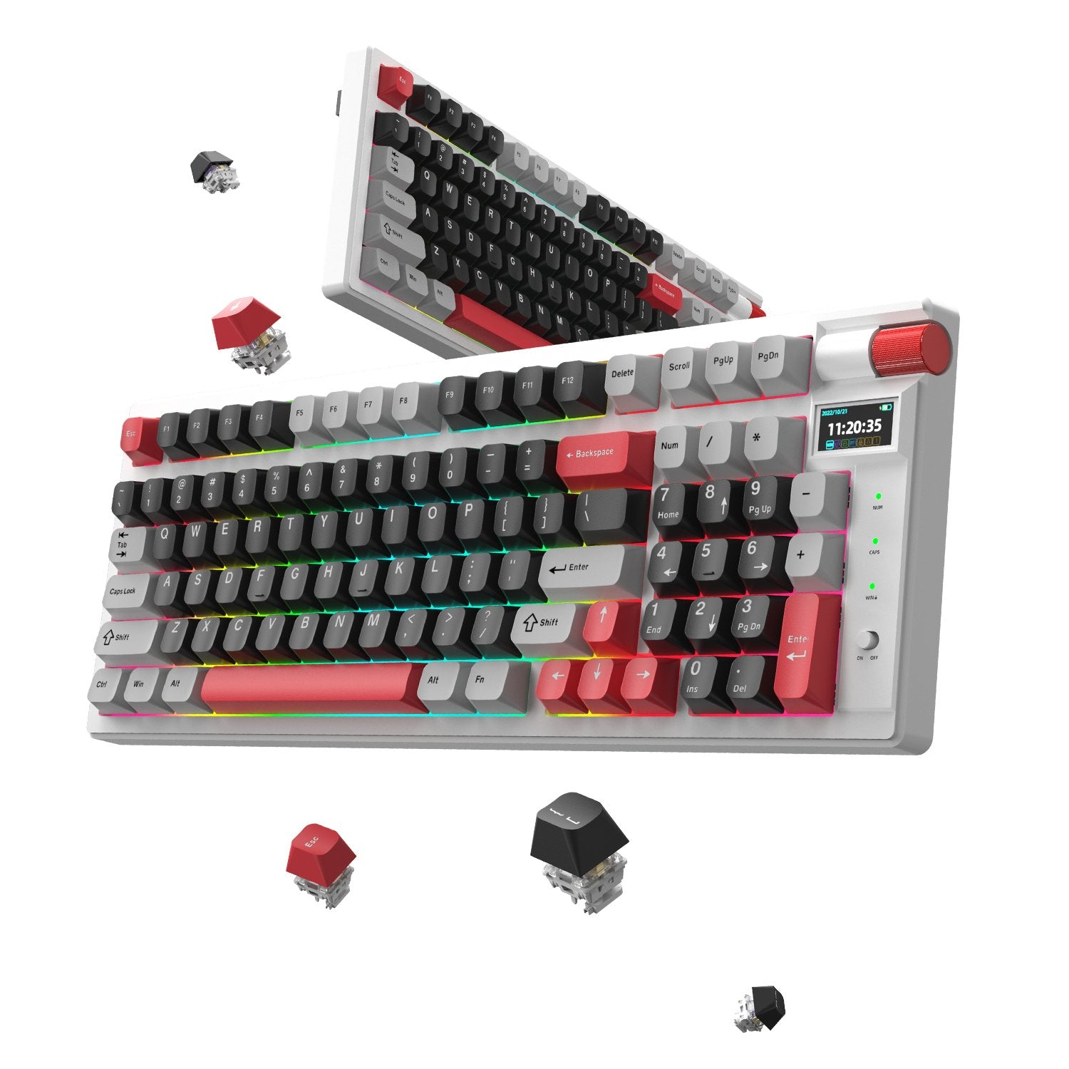 Monka Storm Wireless Mechanical RGB Keyboard (Tri-Mode) Monka - Zenox ...