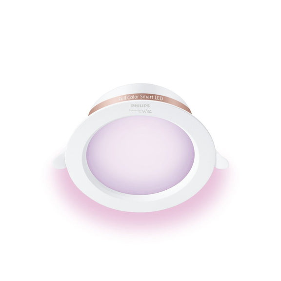 Philips WiZ Downlight RGB 6.5W 4" Smart Wi-Fi Wiz Connected Recessed ...