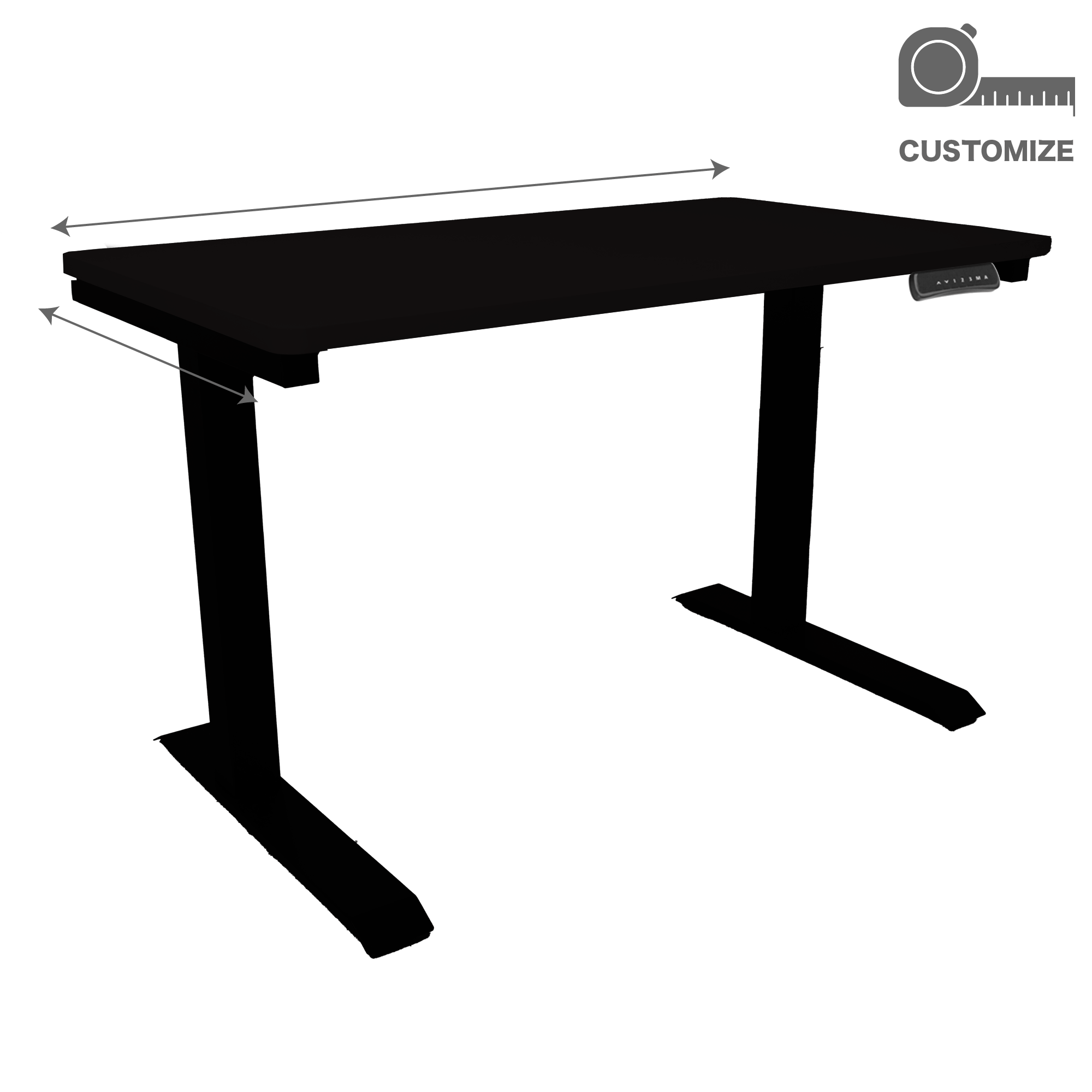 Zenox Ergonomics - Custom Size Office Desk (120 cm to 200 cm) Zenox - Zenox