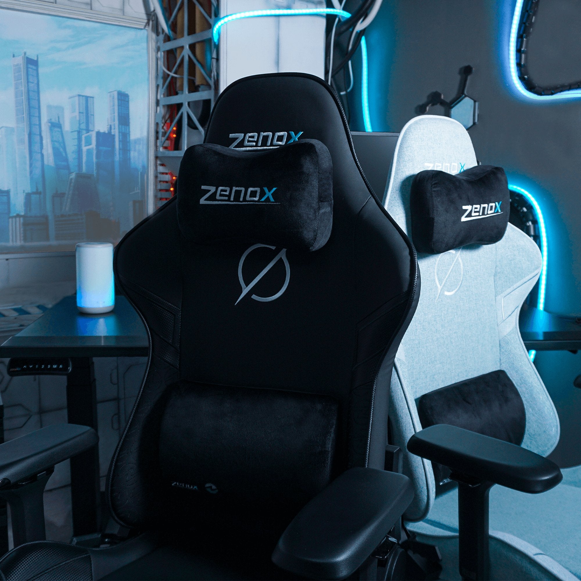 Zenox Saturn Mk-2 Gaming Chair (Leather/Red) Zenox - Zenox Hong Kong
