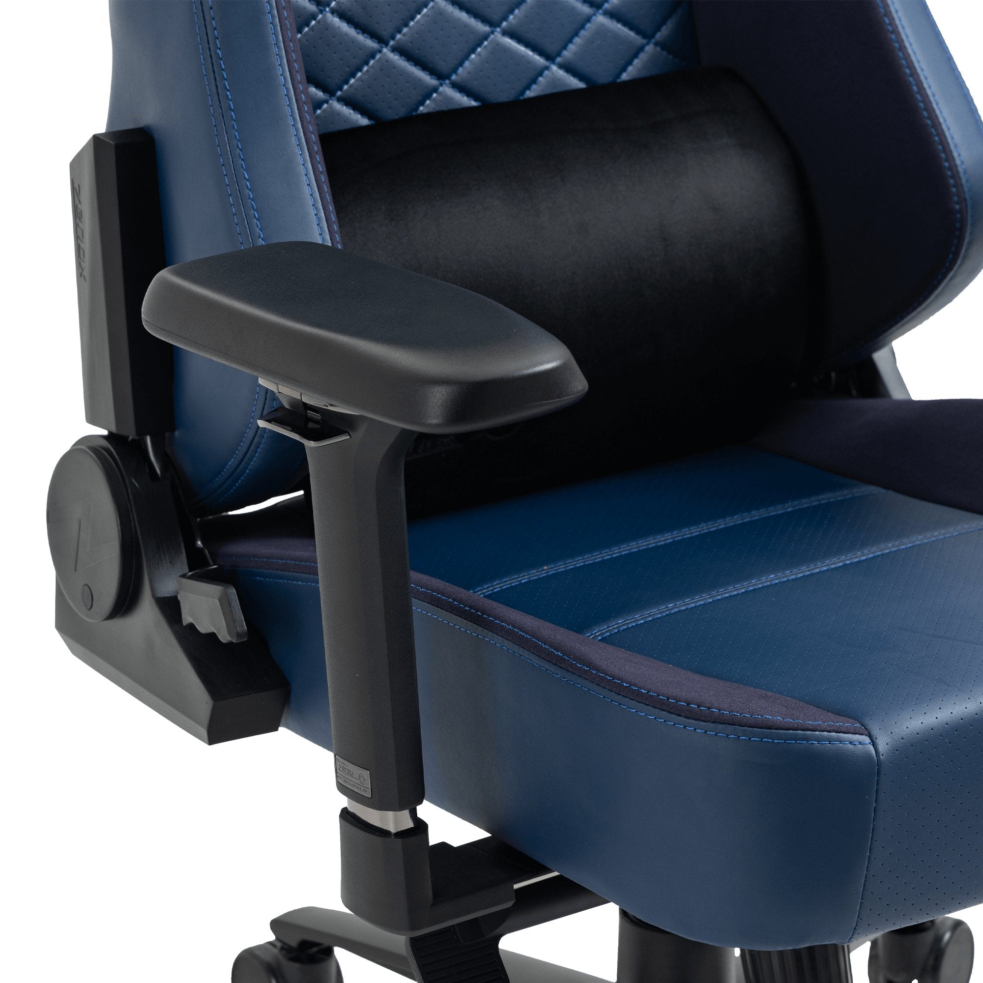 Zenox Spectre Mk-2 Gaming Chair (Leather/Navy) Zenox - Zenox Hong Kong