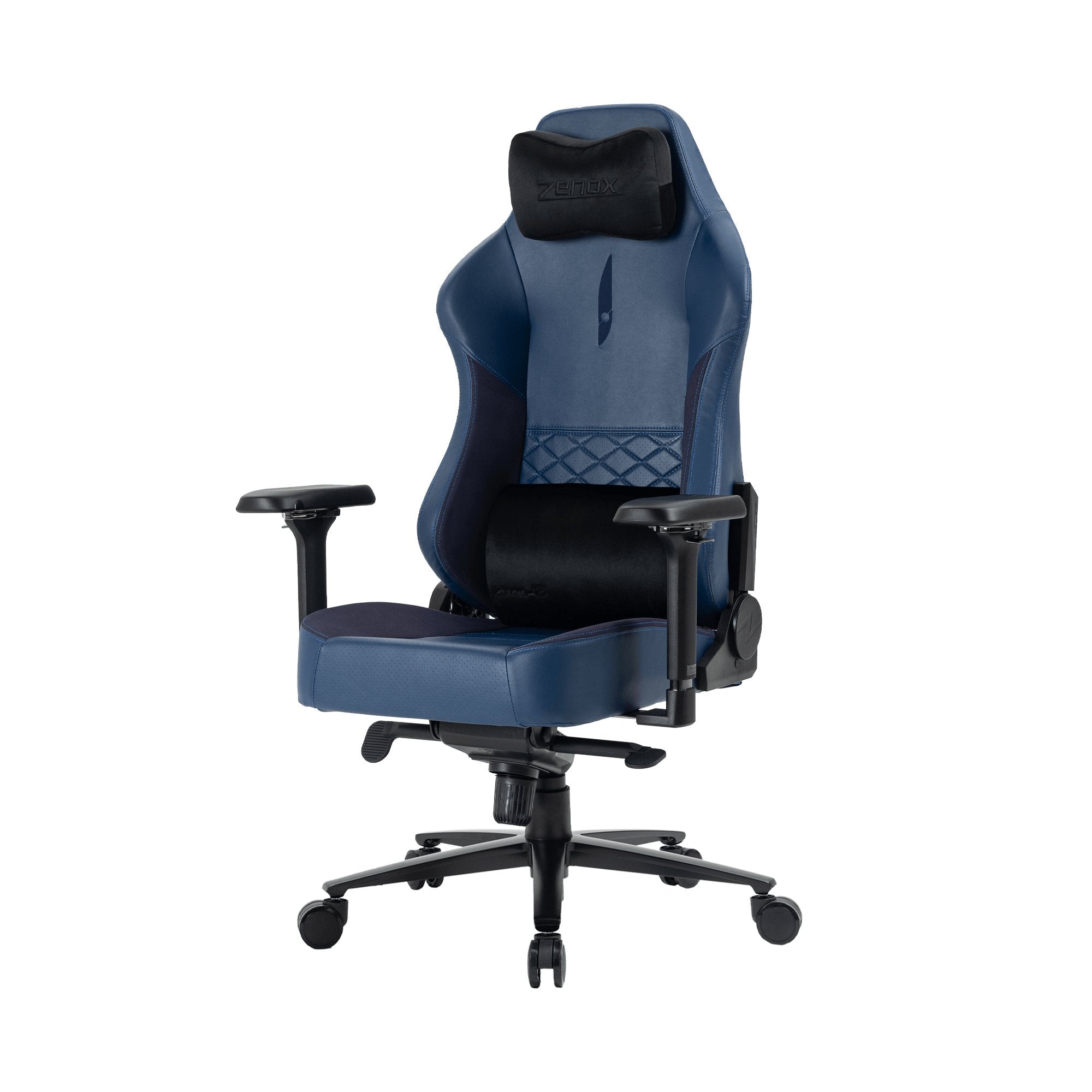 Zenox Spectre Mk-2 Gaming Chair (Leather/Navy) Zenox - Zenox Hong Kong